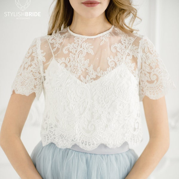 Lace Crop Top - Etsy