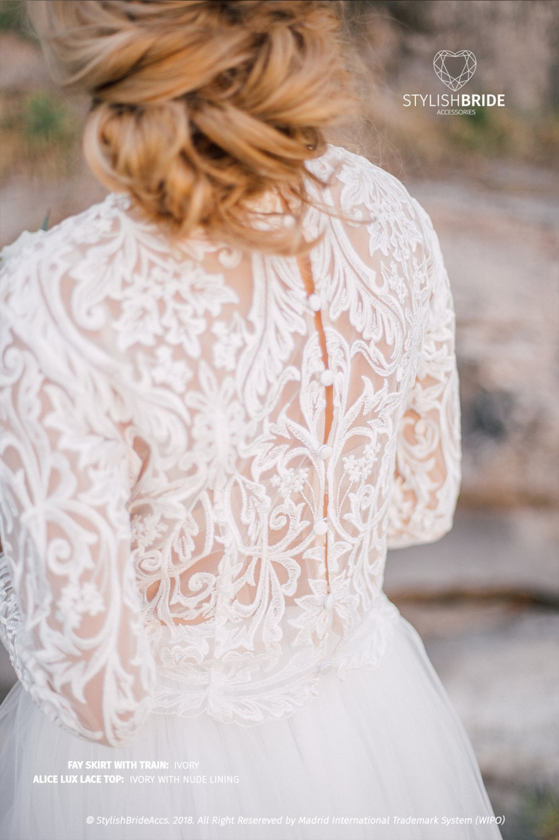 Alice Lux Lace Top Wedding New collection Lace crop top Ivory | Etsy