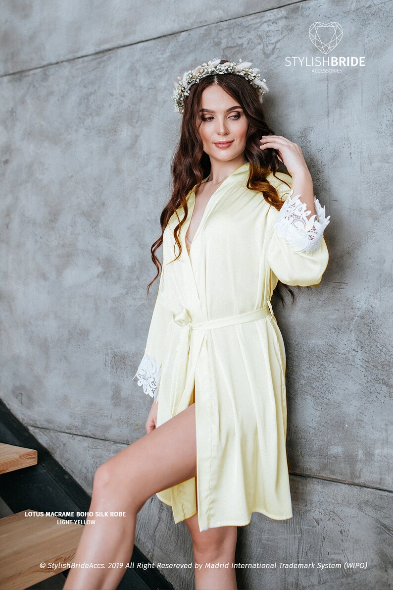 LIMITED Sage Green and Light Yellow Bridal Robes Palette - Etsy