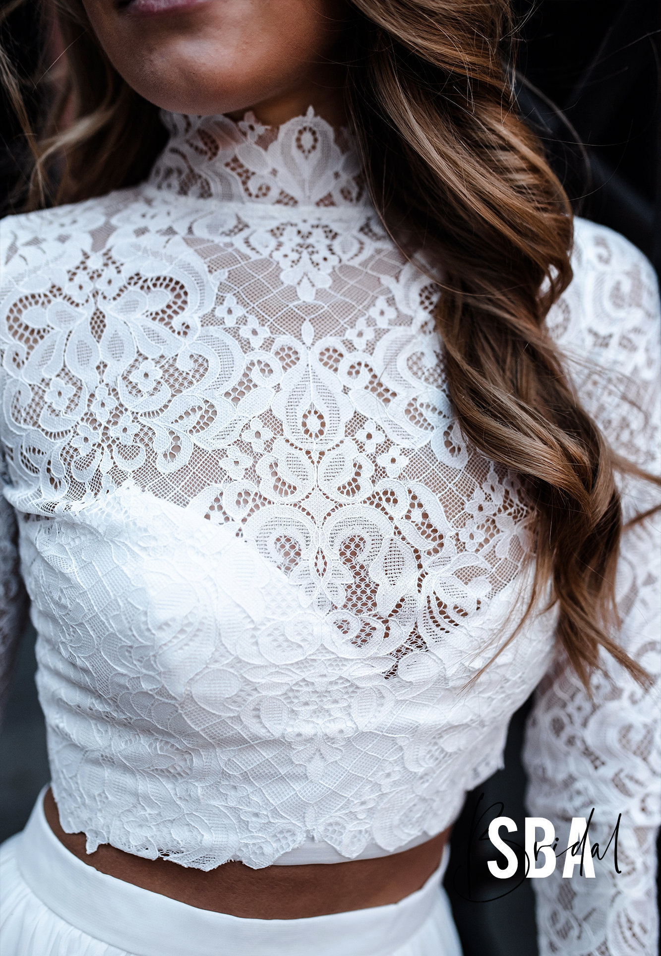 Daniella High Neck Lace Top High Neck Bridal Blouse Plus | Etsy