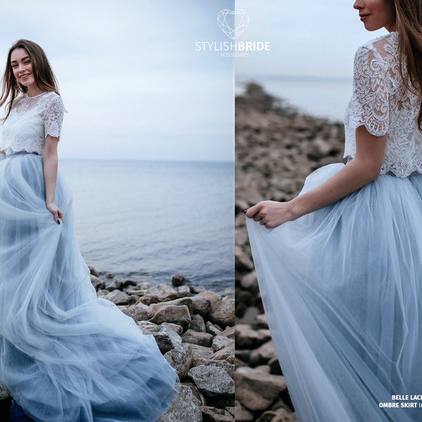 Sea Blue Wedding Dress - Etsy