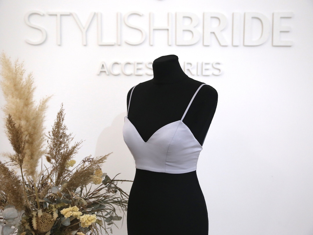 In stock Size S bust 84cm/33in: Lucie Light Grey Bustier Silk Satin ...