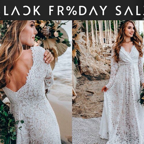Maegan Wedding Dress / Bohemian Wedding Dress / Bridal - Etsy Ireland