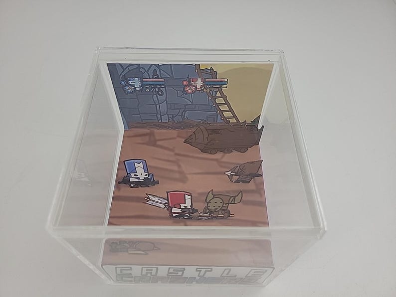 Castle Crashers Retro Video Game Diorama Display Cube - Etsy