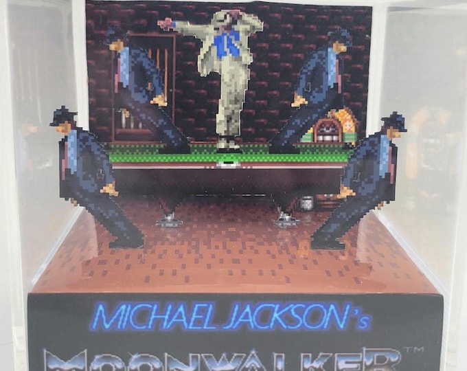 Michael Jackson's Moonwalker Retro Video Game Diorama Display Cube - Etsy