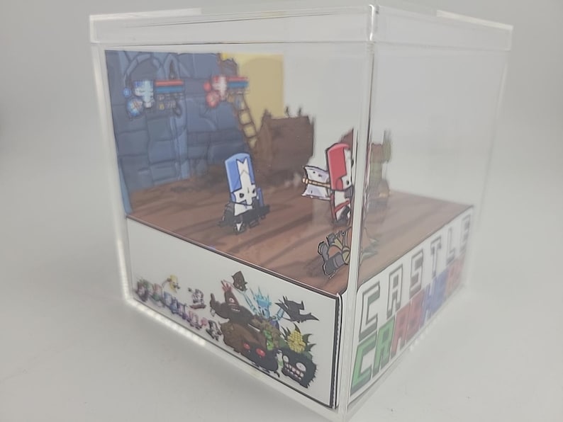 Castle Crashers Retro Video Game Diorama Display Cube - Etsy