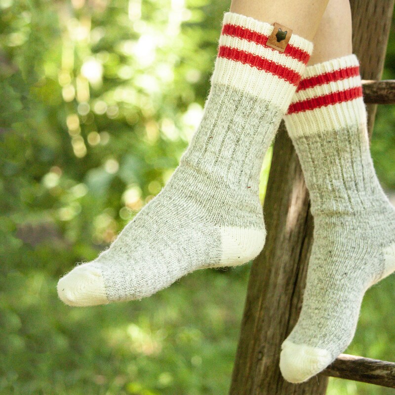 Grey Wool Socks - Etsy