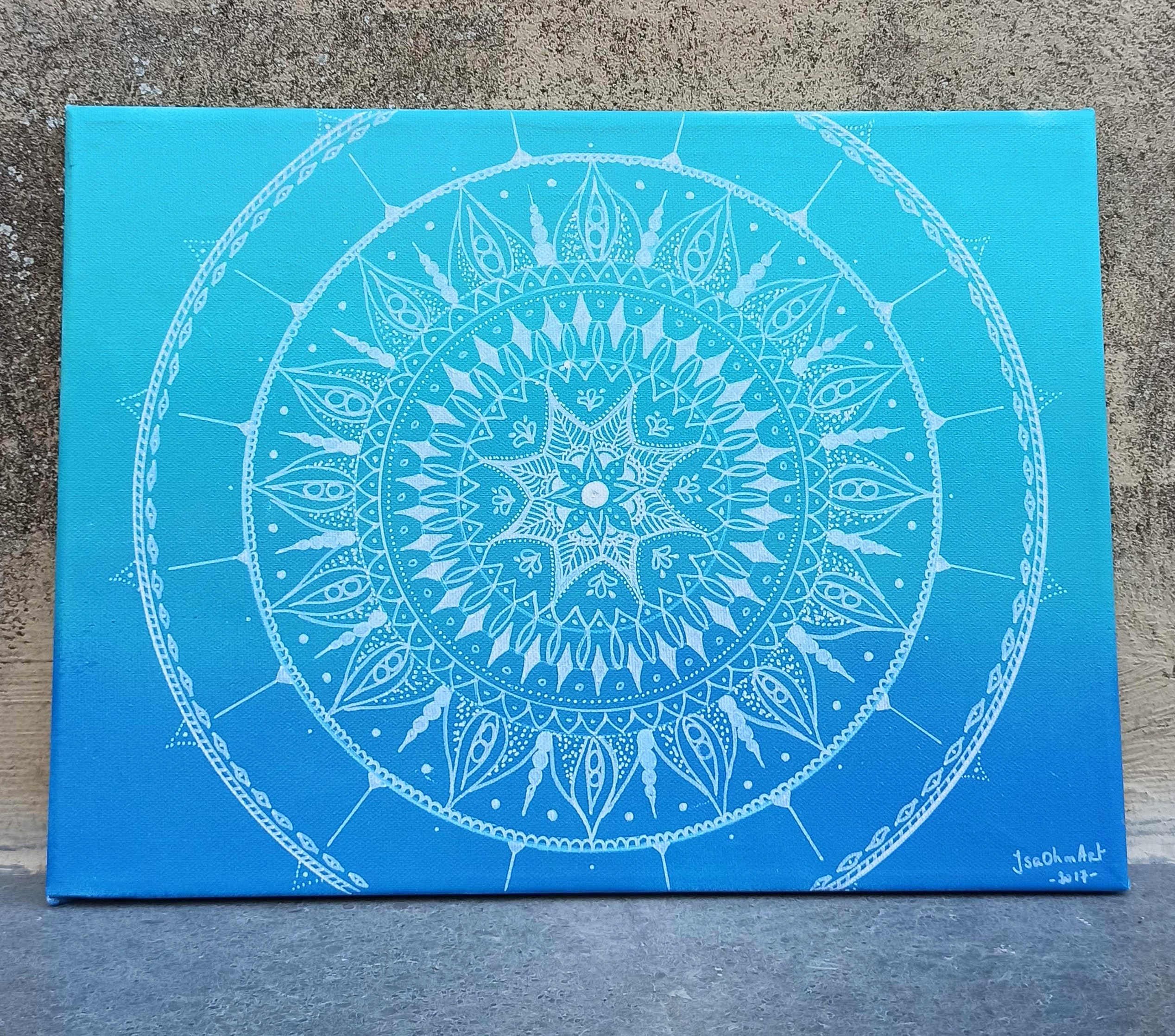 Beautiful Mandala, Handmade, Mandala Art, Canvas Mandala Painting, Hand ...