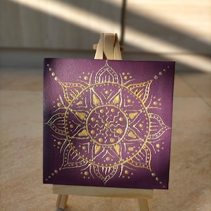 Mini Mandala, Mini Lienzo, Mandala Art, Spiritual Art, Handmade ...