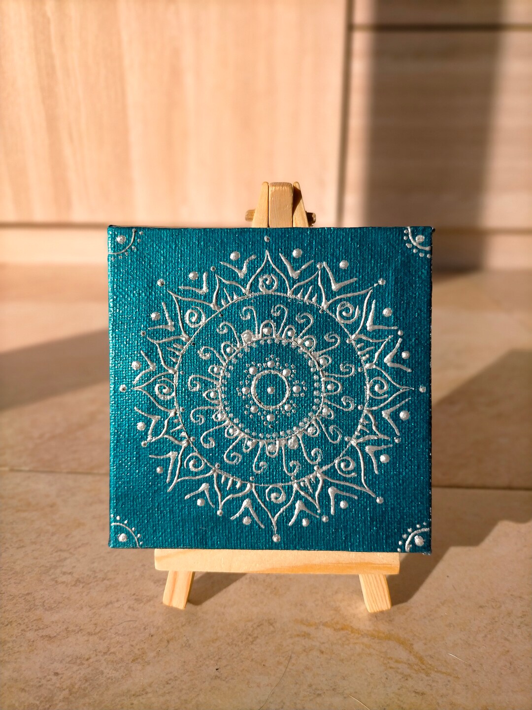 Mini Mandala, Mini Lienzo, Mandala Art, Spiritual Art, Handmade ...
