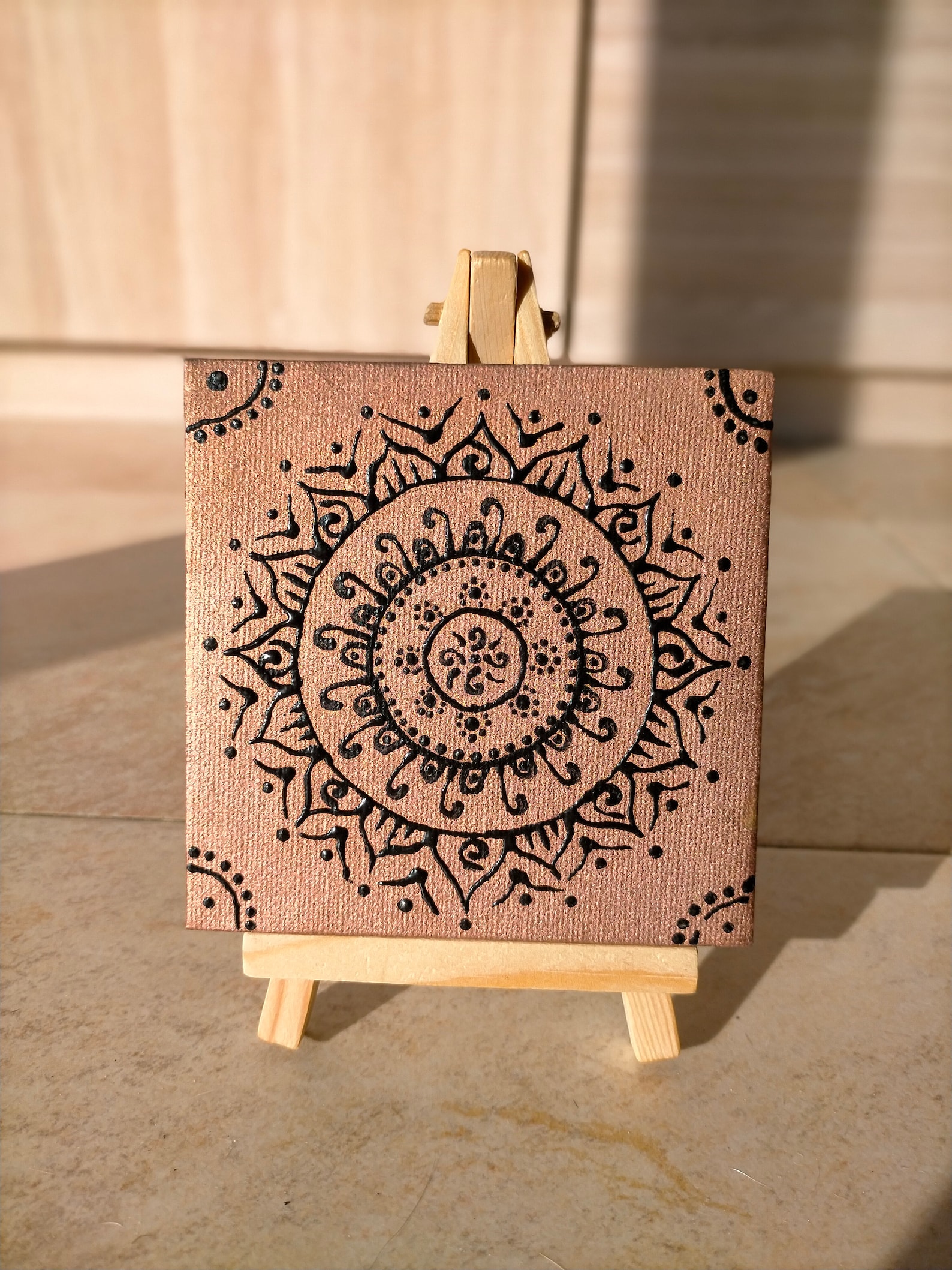 Mini Mandala, Mini Lienzo, Mandala Art, Spiritual Art, Handmade ...