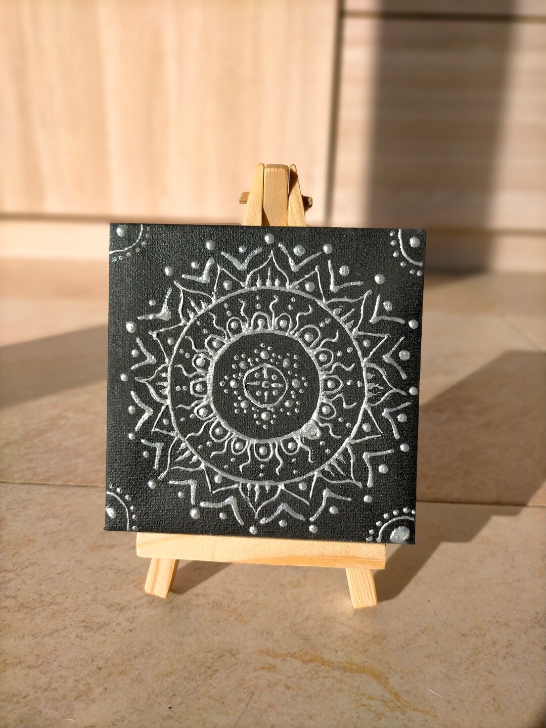 Mini Mandala,mandala Art,spiritual Art, Mandala Canvas, Handmade ...