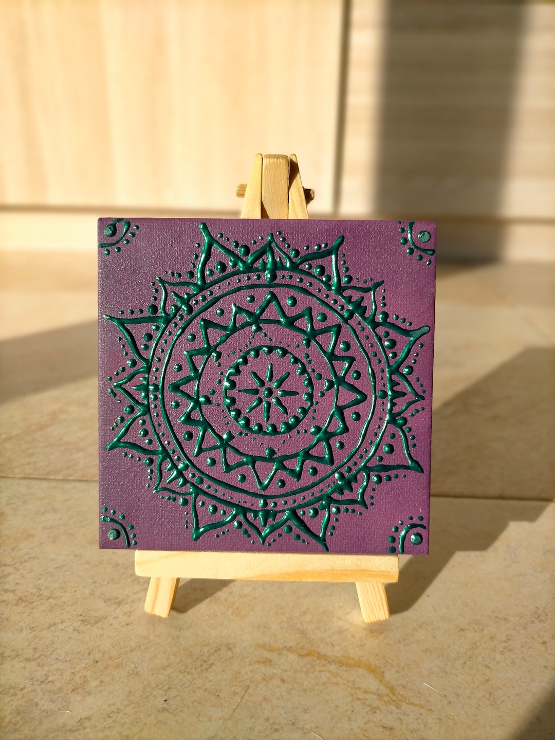 Mini Mandala, Mini Lienzo, Mandala Art, Spiritual Art, Handmade ...