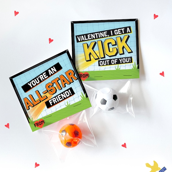 Soccer Valentine - Etsy
