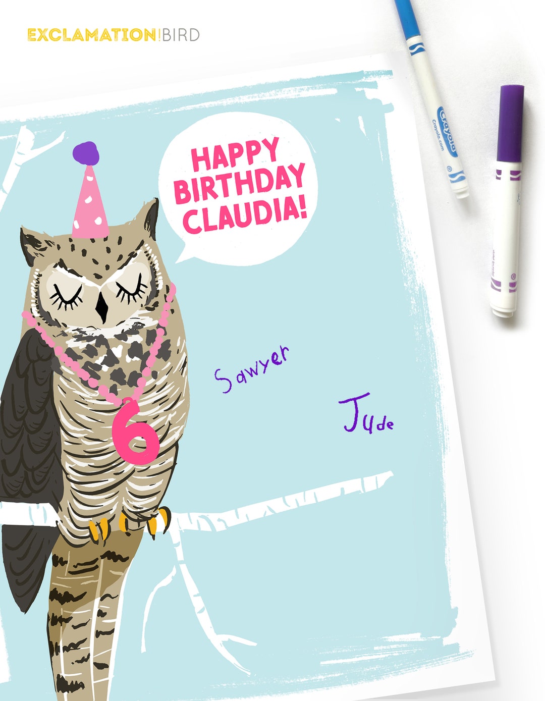 Owl Birthday Poster, Owl Party Poster, Owl Birthday Party Sign - Etsy