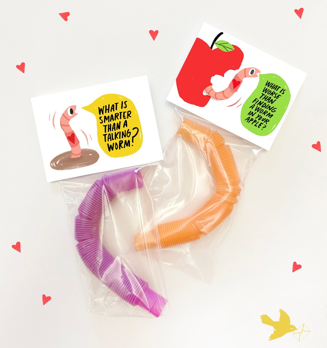 Fidget Pop Tube Valentine, Pop Tubes Class Valentine, Kids Classroom ...