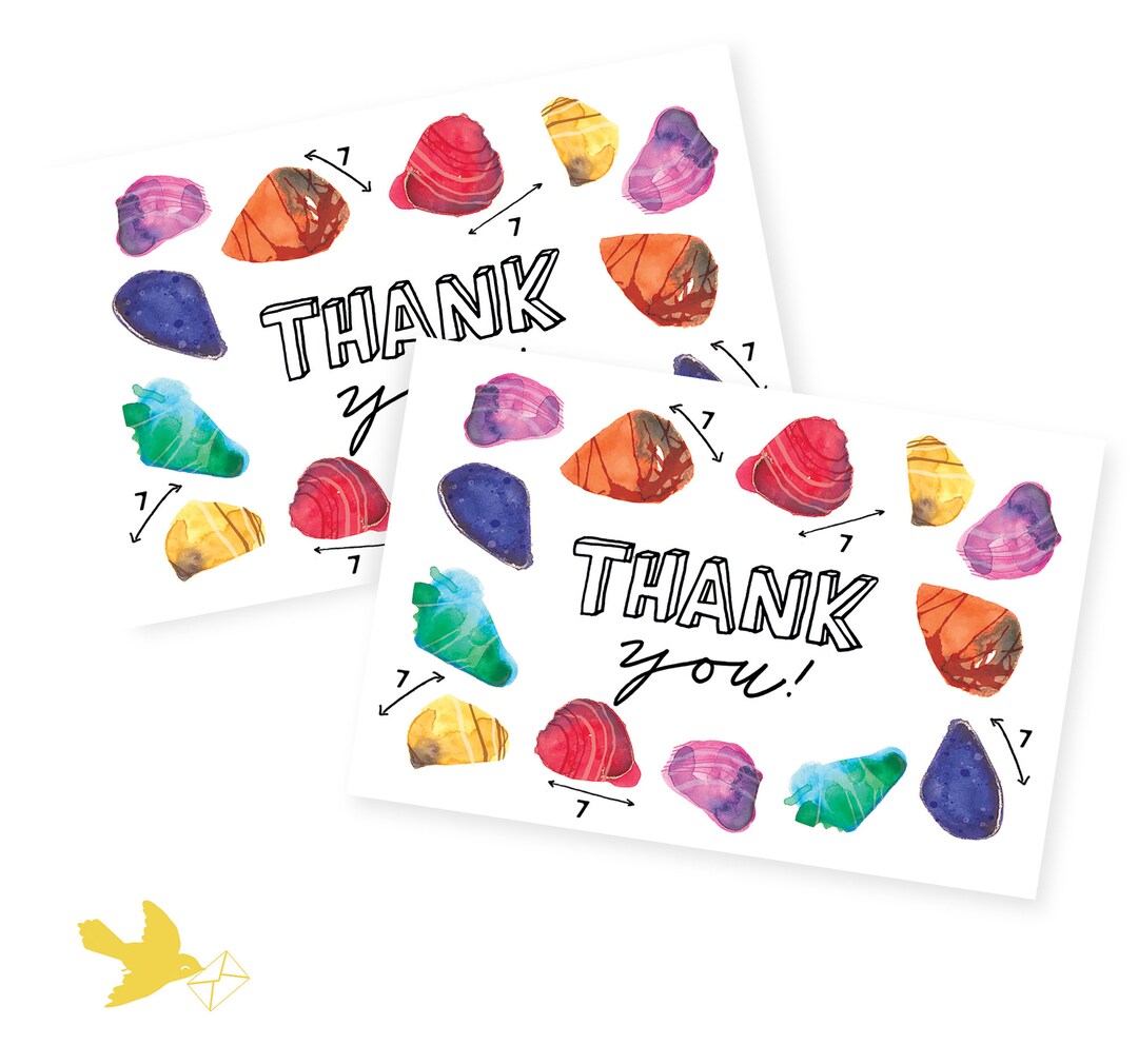 Gem Mining Thank You, Printable Gem Thank You Card, Gem Birthday Thank ...