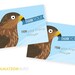 Hawk Party Favor Tag, Printable DIY Favor Tag, Birds of Prey Birthday ...