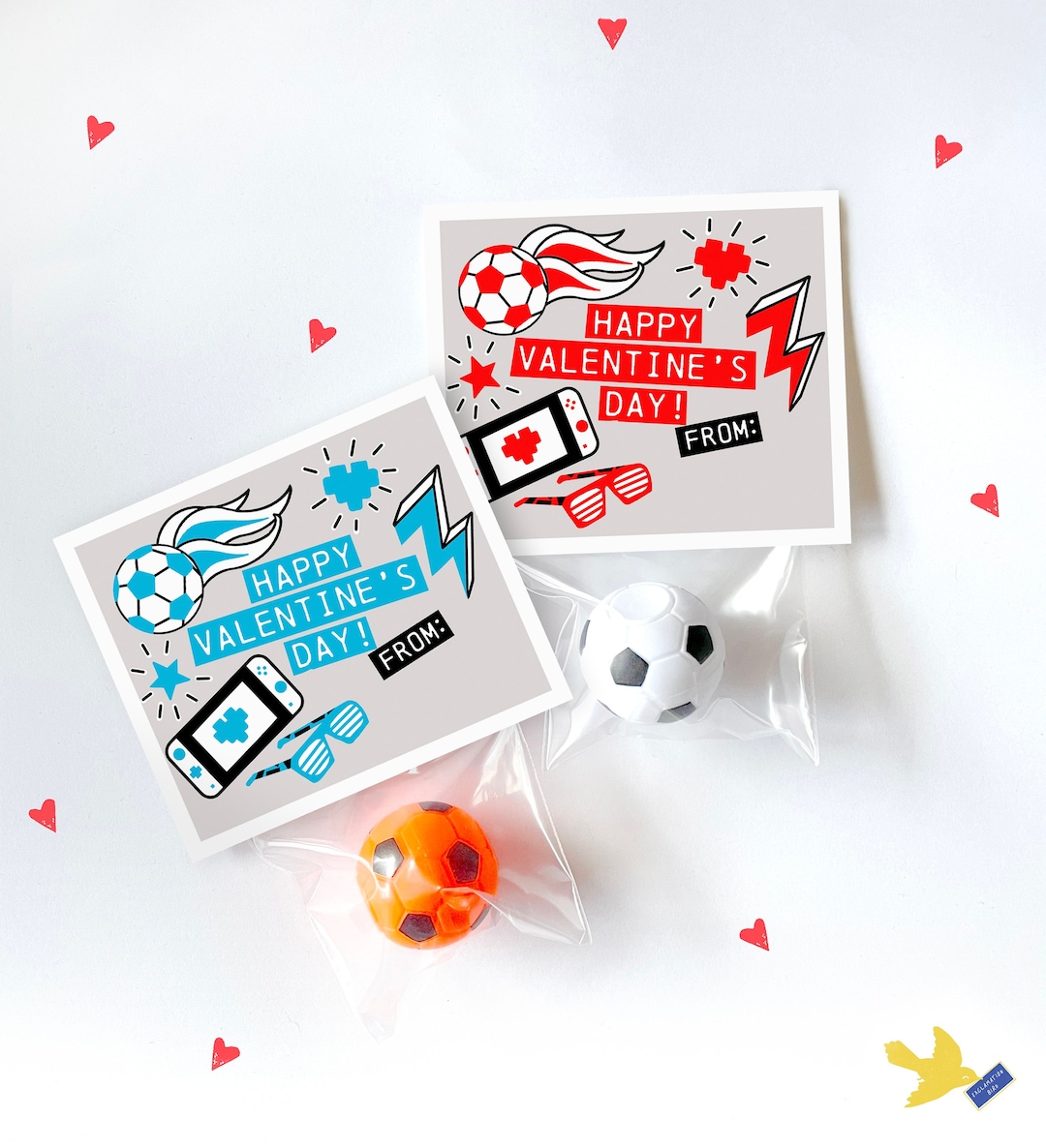 Sports Valentine Card, Digital Class Valentine Soccer, Soccer Valentine ...