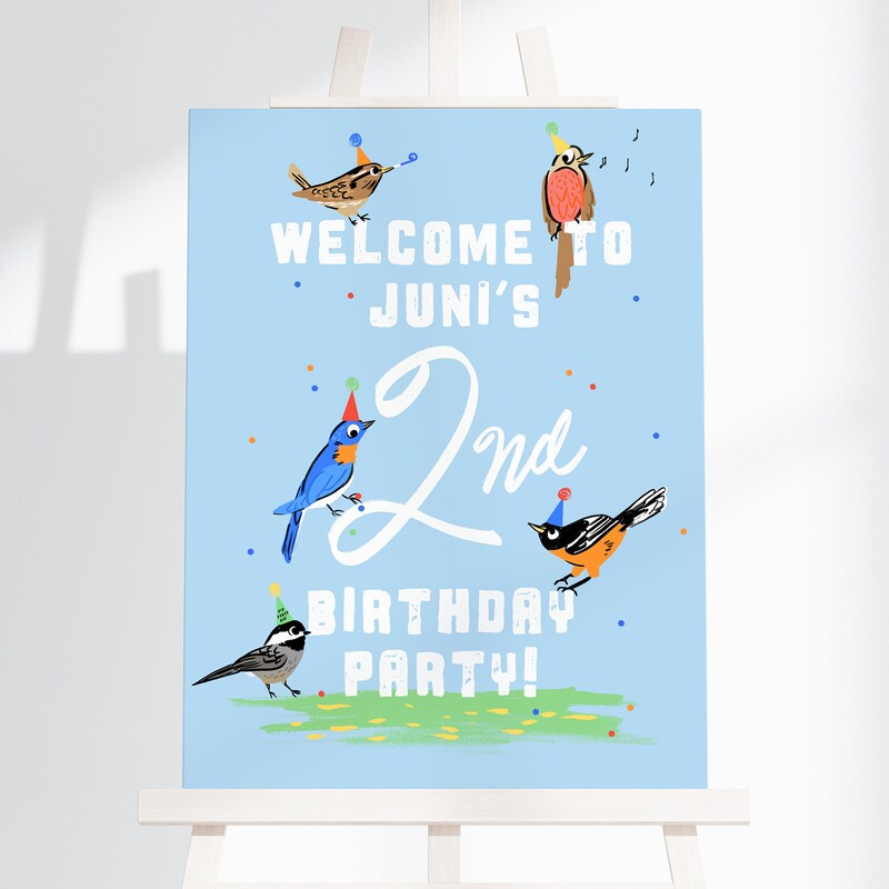 Welcome Sign With Birds - Etsy