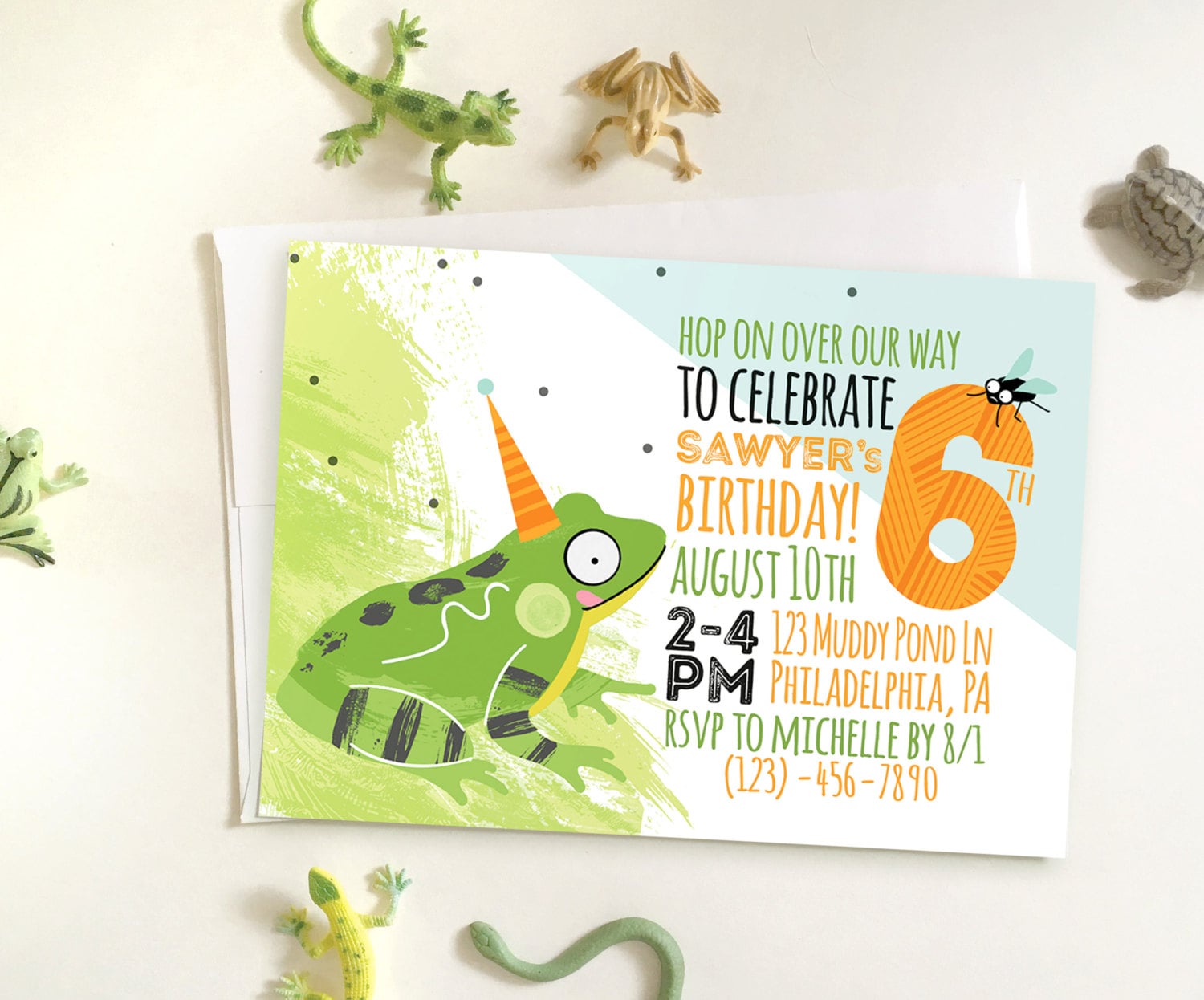 Nature Frog Birthday Party DIY Printable Invitation | Etsy
