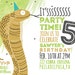 Snake Party Invitation, Printable DIY Invitation, Cobra Birthday Party ...