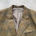 Vintage DAKS Signature Plaid Blazer Green | Tartan Print Blazer ...