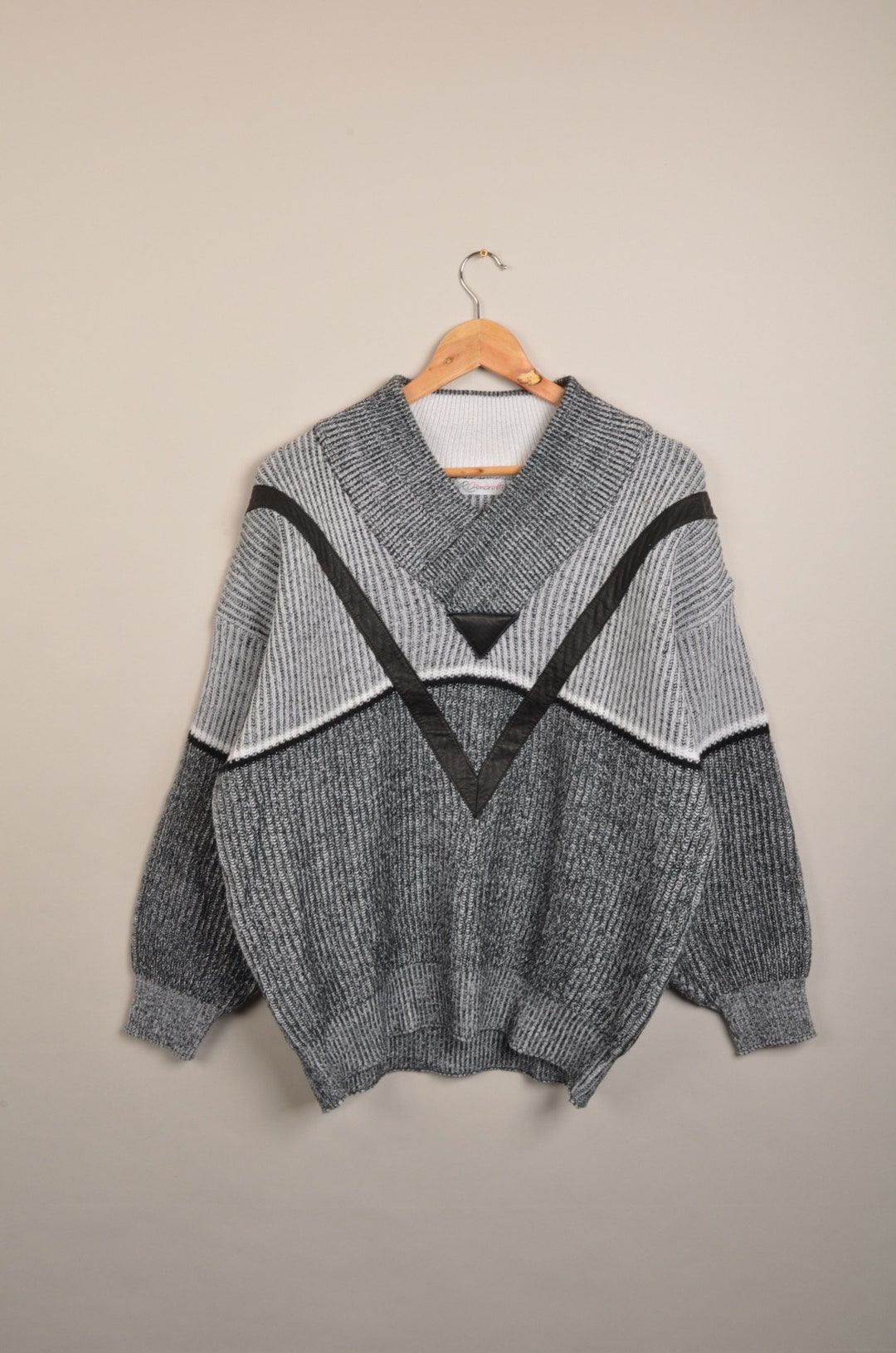 Vintage Carlo Colucci Inspired Sweater, Vintage Sweater, Vintage Knit ...