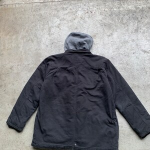 Vintage Black Dickies Gray Hooded Jacket Black | Oversized Denim Jean ...
