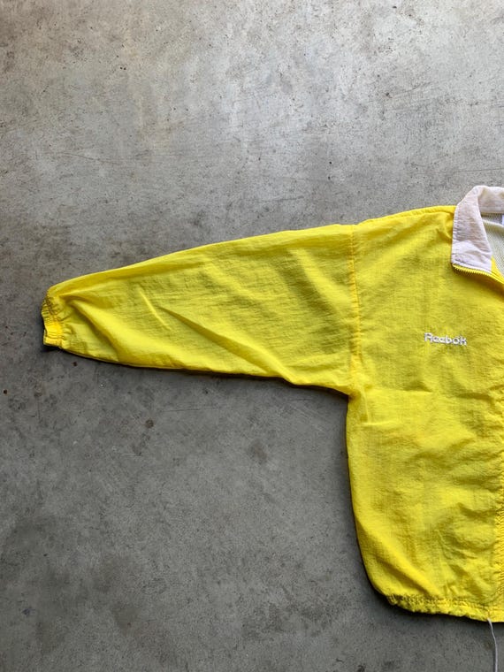 Vintage Reebok Stuttgard 1993 Yellow Track Jacket Siz… - Gem