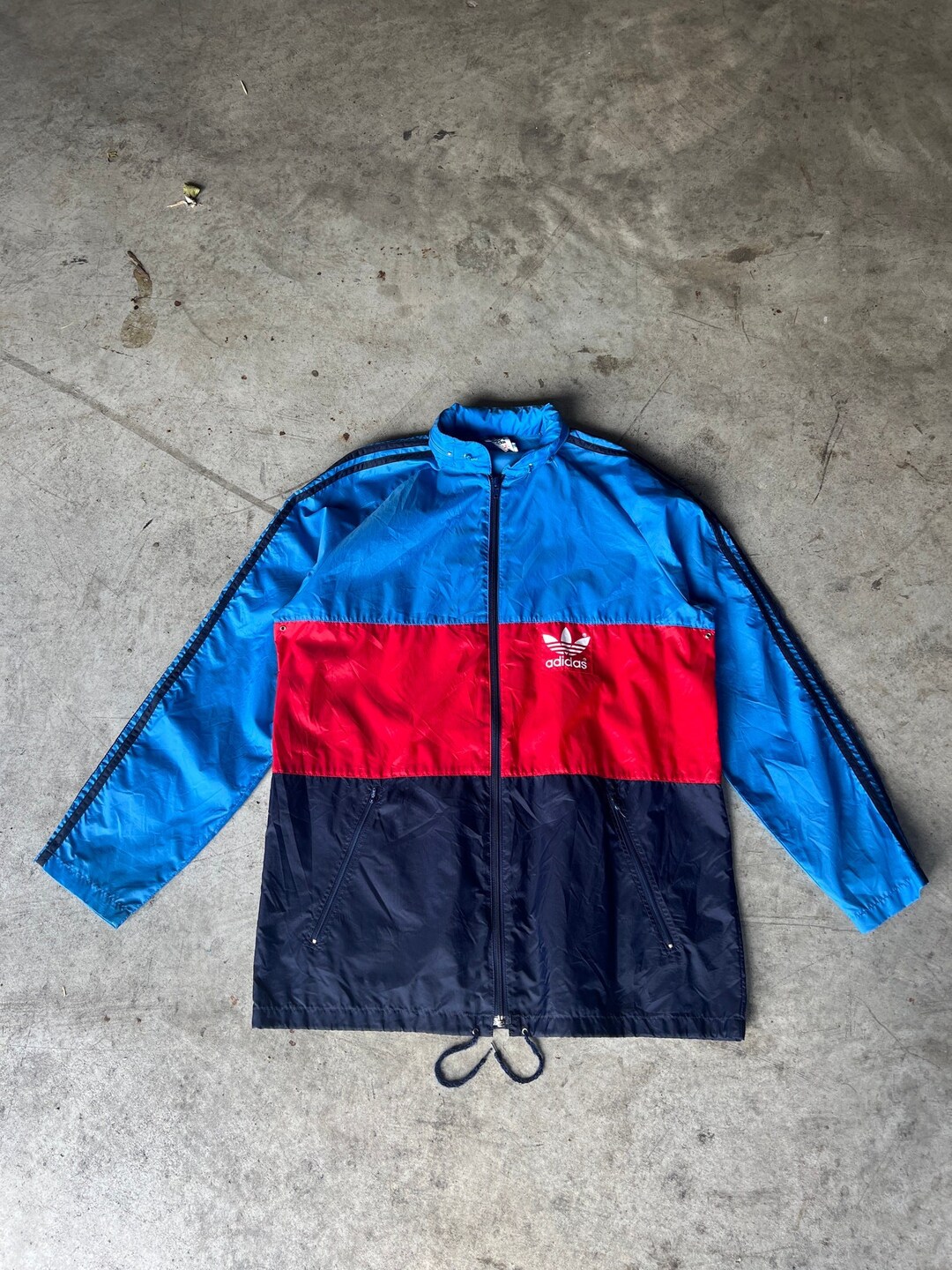 Vintage Adidas Blue/red Track Jacket Size S | Adidas Track Jacket 80s ...