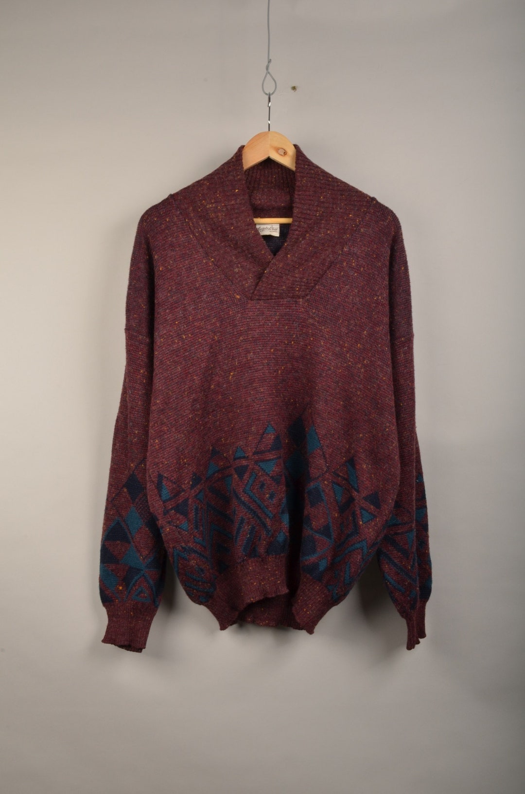 Vintage Cosby Sweater, Inspired by Carlo Colucci Sweater, Colorful ...