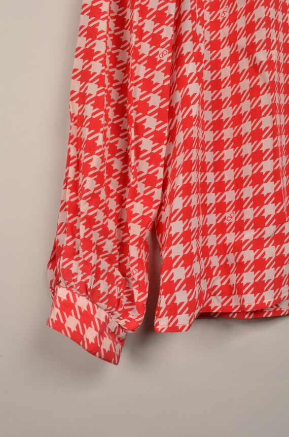 vintage baroque style red blouse, paint artsy shirt, … - Gem