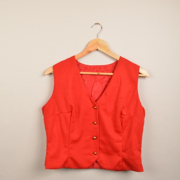 Red Waistcoat - Etsy