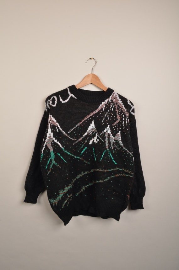 Vintage mountain geometric knitted - Gem