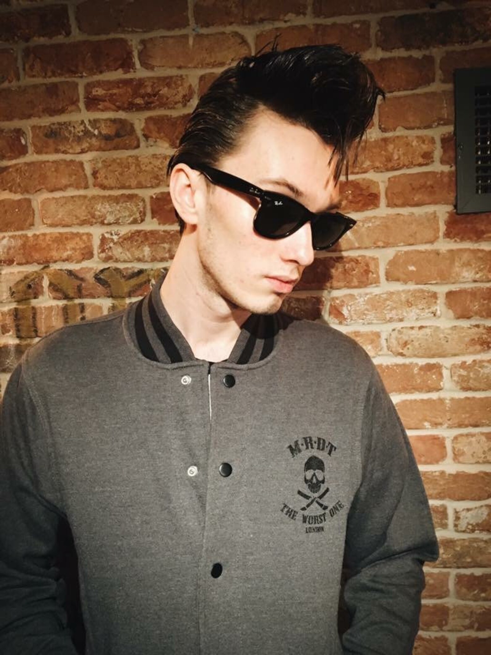 M.R.D.T Varsity Jacket Grey - Etsy