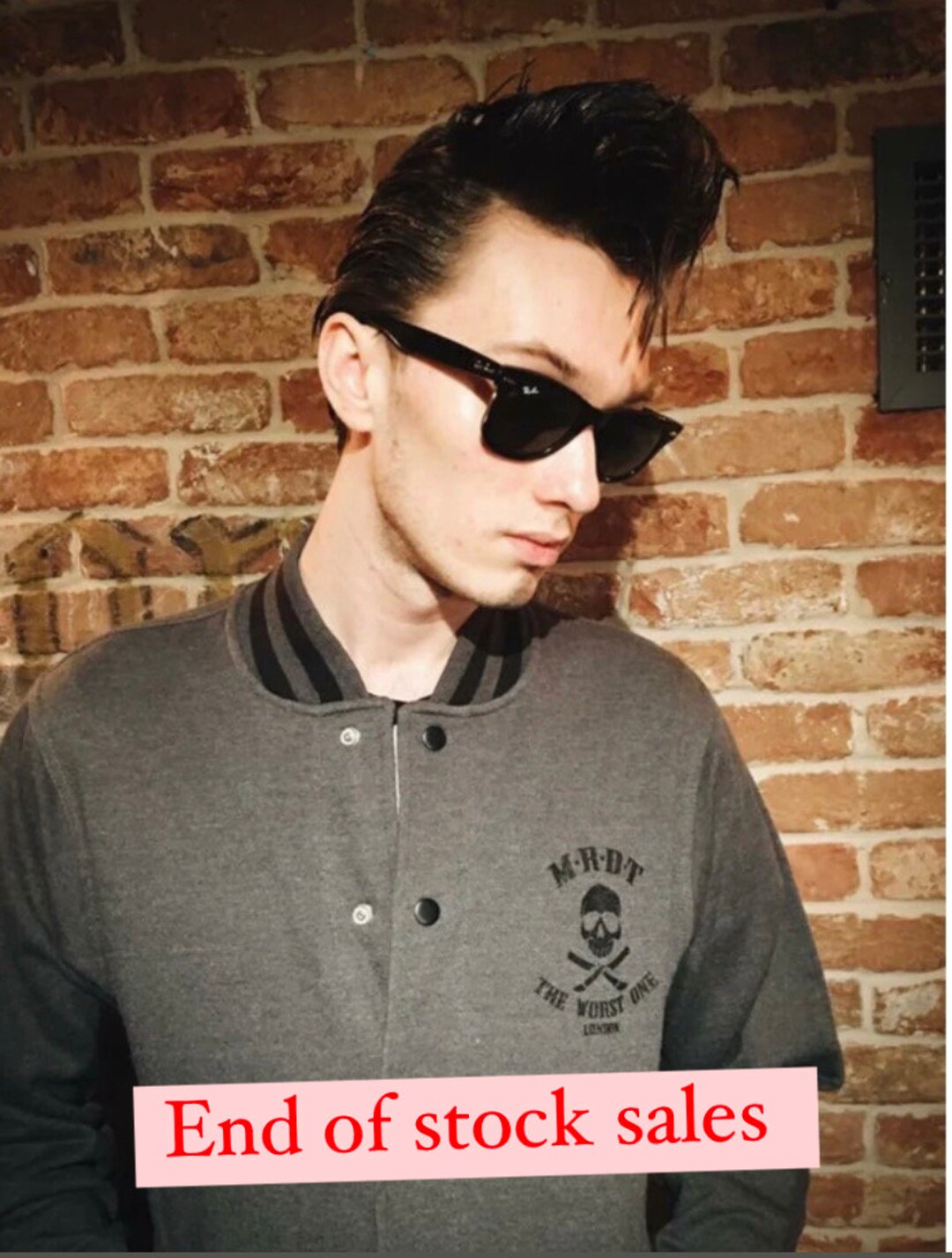 M.R.D.T Varsity Jacket Grey - Etsy