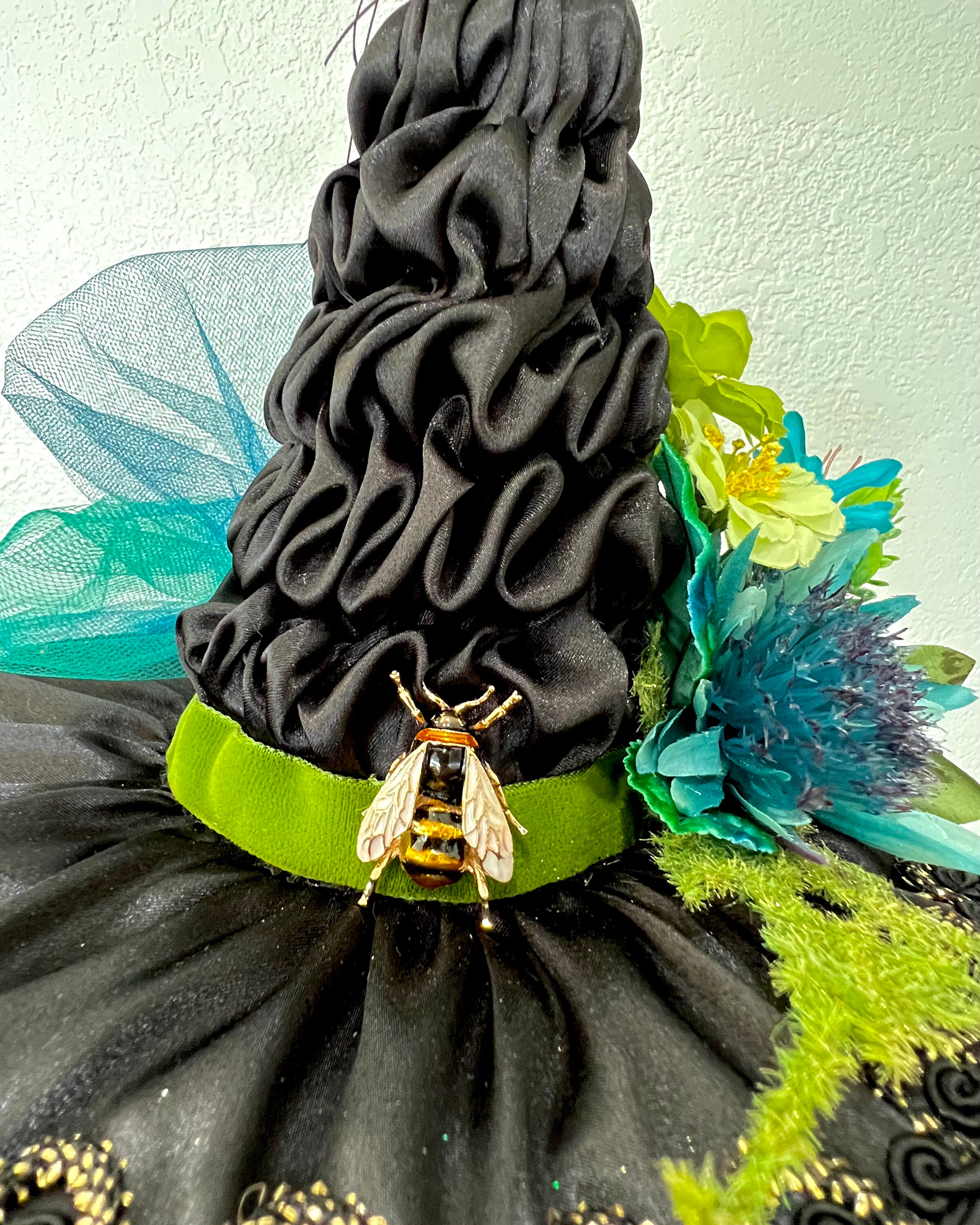 Victorian Witch Hat Fascinator by Karen Steinkraus, Handmade Mini Witch ...