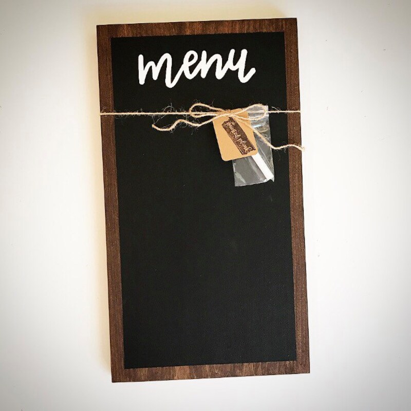 Chalkboard Menu - Etsy