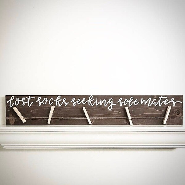Lost Socks Sign - Etsy