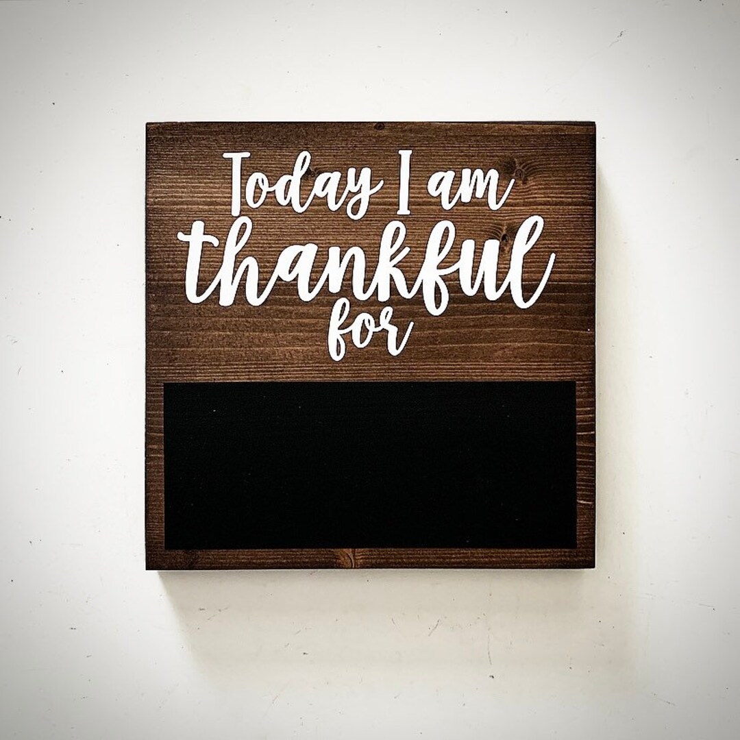 Custom Wood Thankful Sign 9.5x9.5 Today I Am Thankful for - Etsy