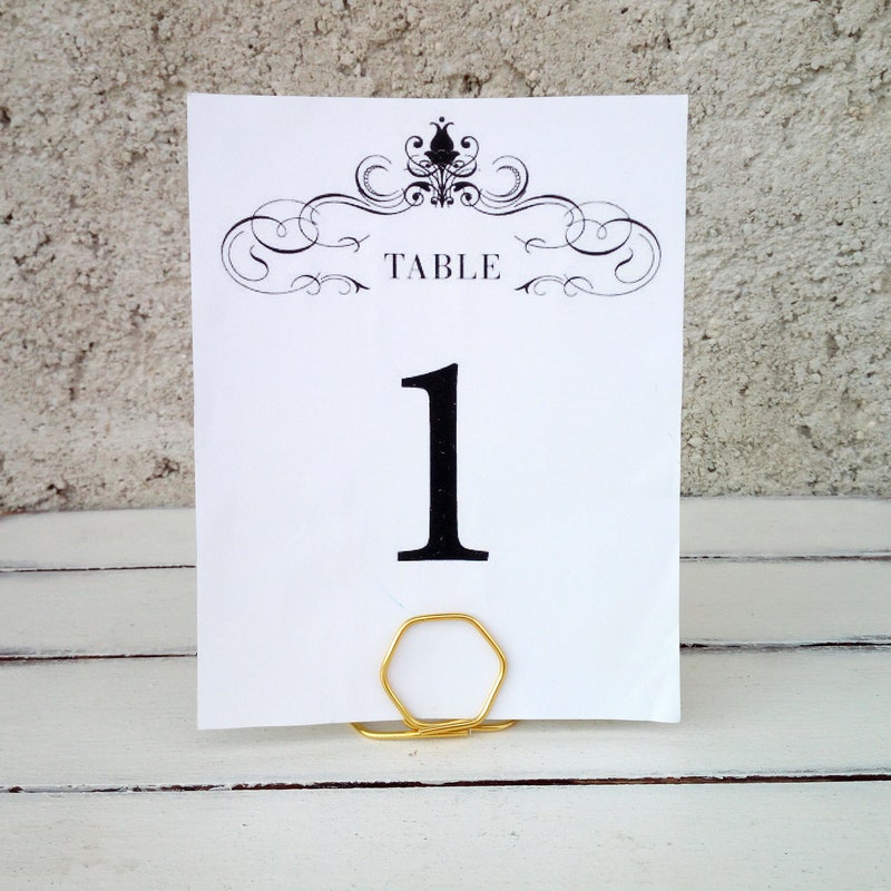 Table Number Holders - Etsy