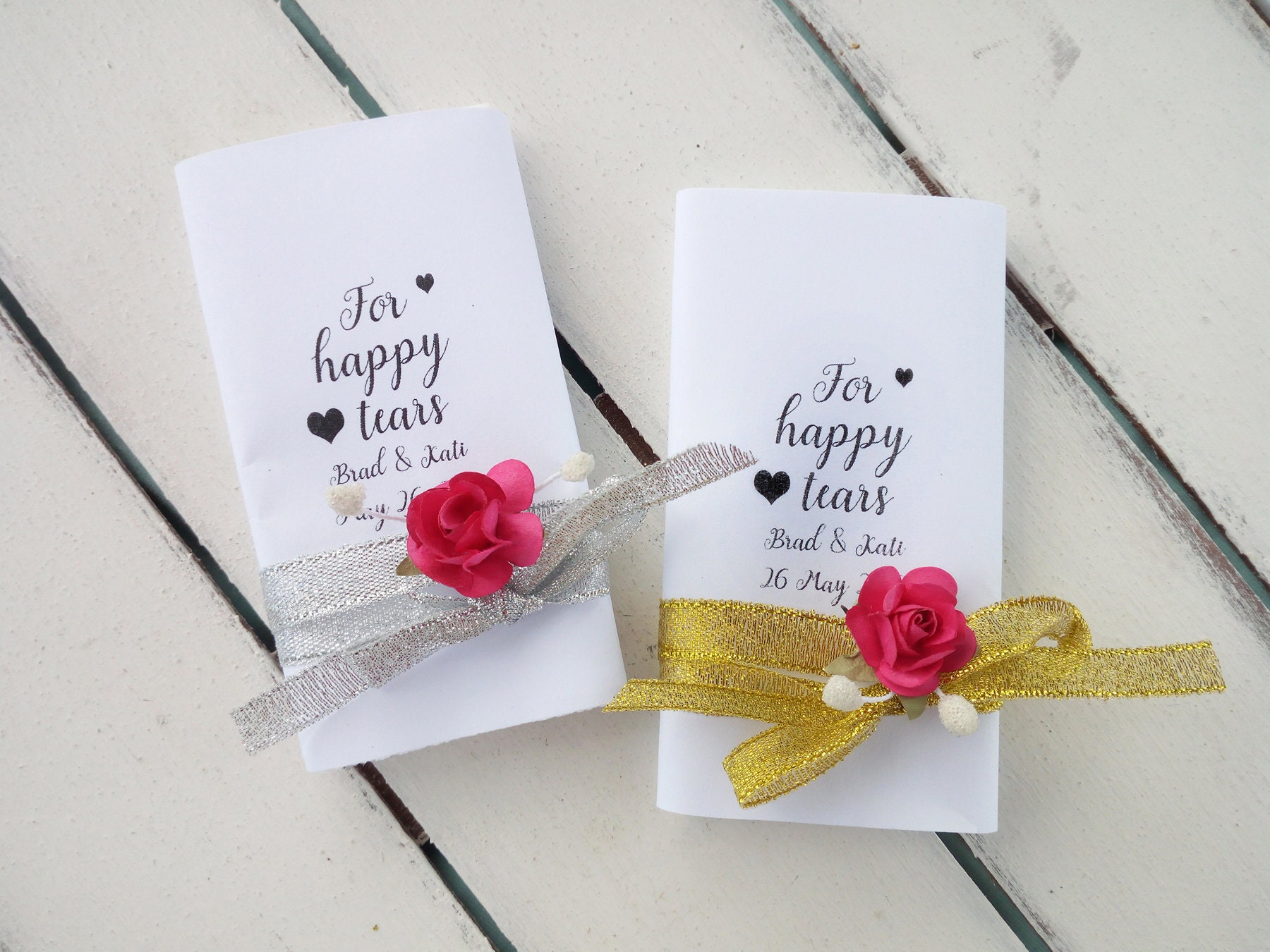 Happy tears tissues Tears of joy packs Tissue pack Gold | Etsy