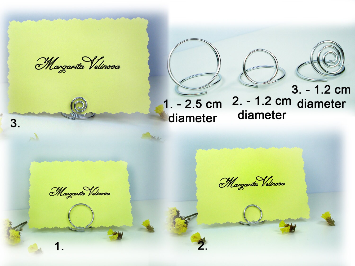 25 Place Cards Holder Name Card Holder Table Favor Wedding | Etsy