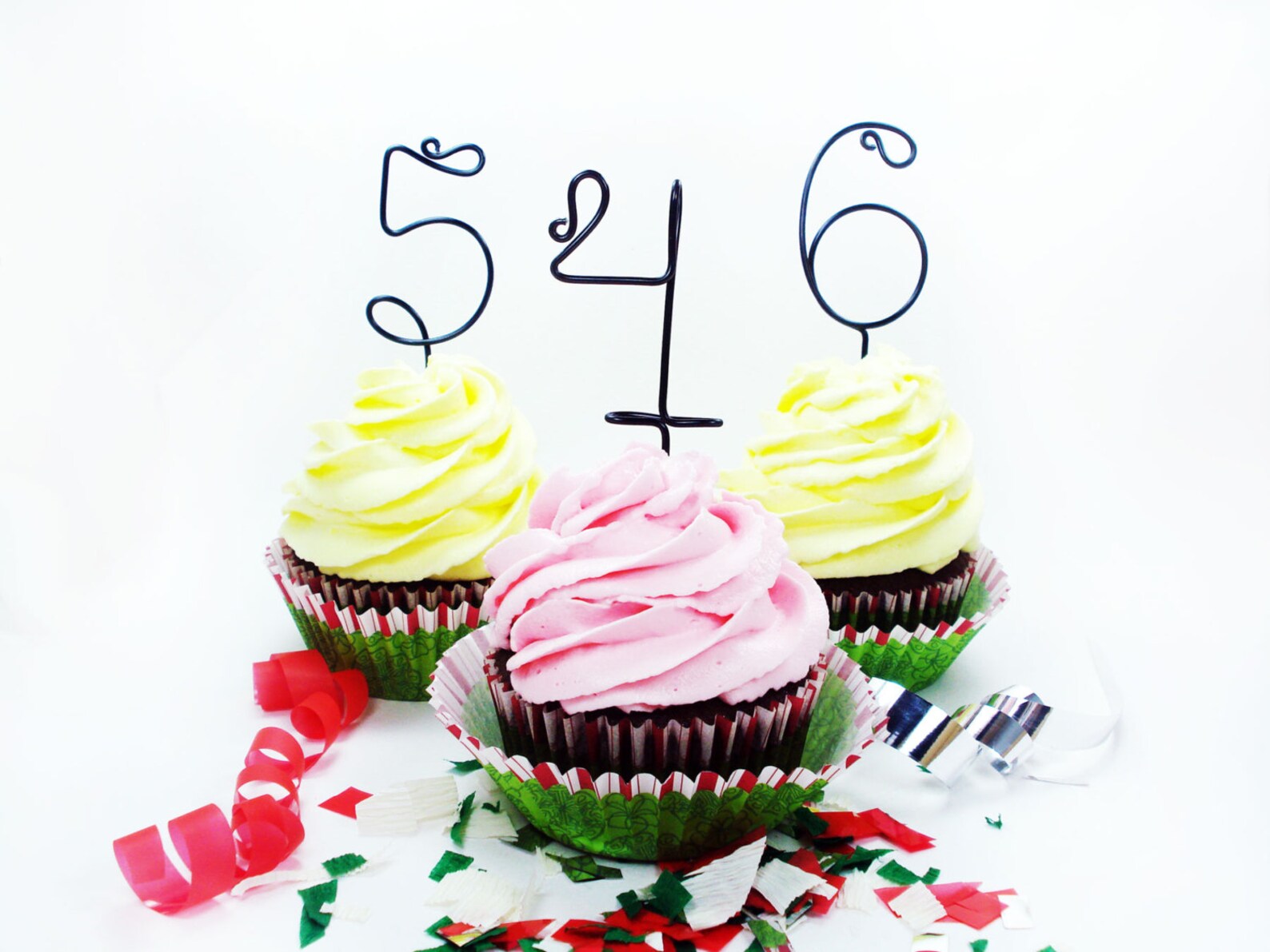 Number Cake Topper Birthday Party Decoration Cake Wire - Etsy