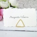 Triangle Place Card Holder, Geometric Escort Card Holder, Boho ...