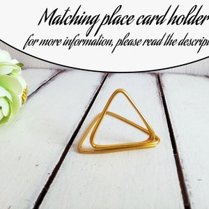 Modern Table Number Holder, Triangle Table Number Holder Clip, Pyramid ...