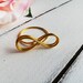 Infinity Place Card Holder, Gold Place Card Holder, Escort Card Holder ...