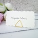 Triangle Place Card Holder, Geometric Escort Card Holder, Boho ...
