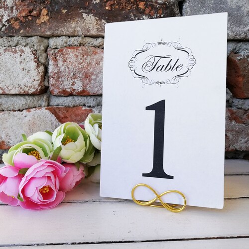 Gold Metal Table Number Stand Table Stands Wedding Reception - Etsy
